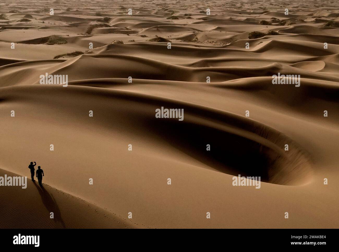 Beijing, China. 7th Sep, 2023. This aerial photo taken on Sept. 7, 2023 ...