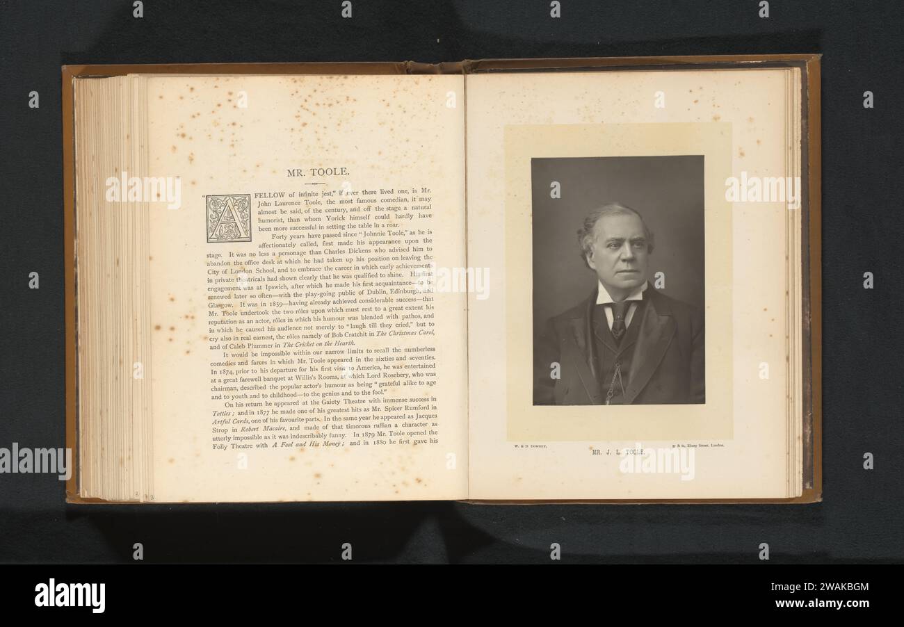 Portret van John Lawrence Toole, William & Daniel Downey, c. 1882 - in ...