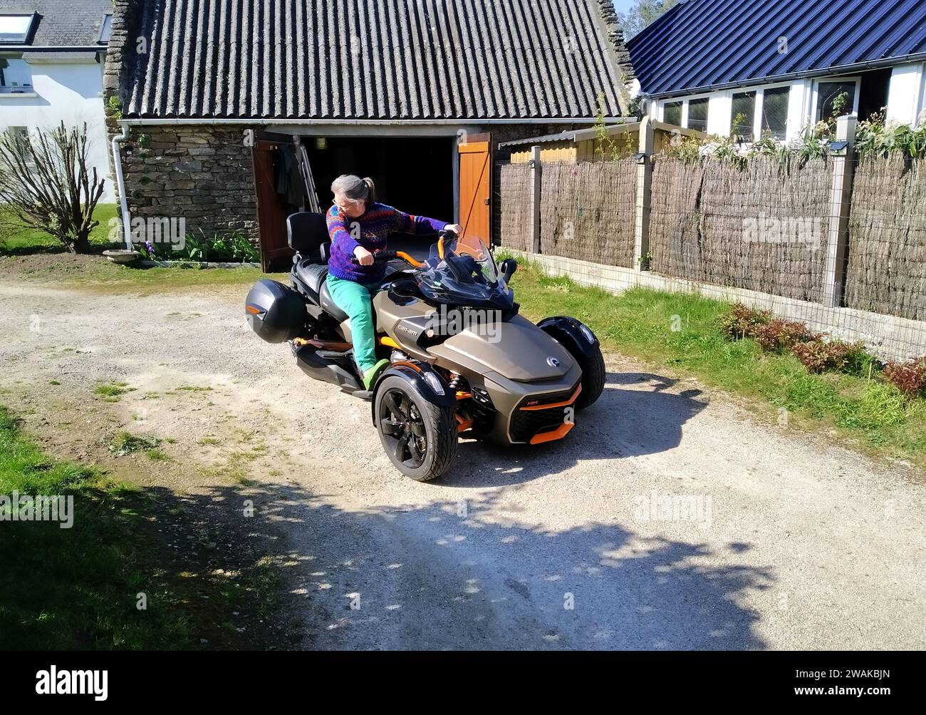 Can Am Spyder F3, Nizon, Pont-Aven, Finistere, Bretagne, Brittany ...