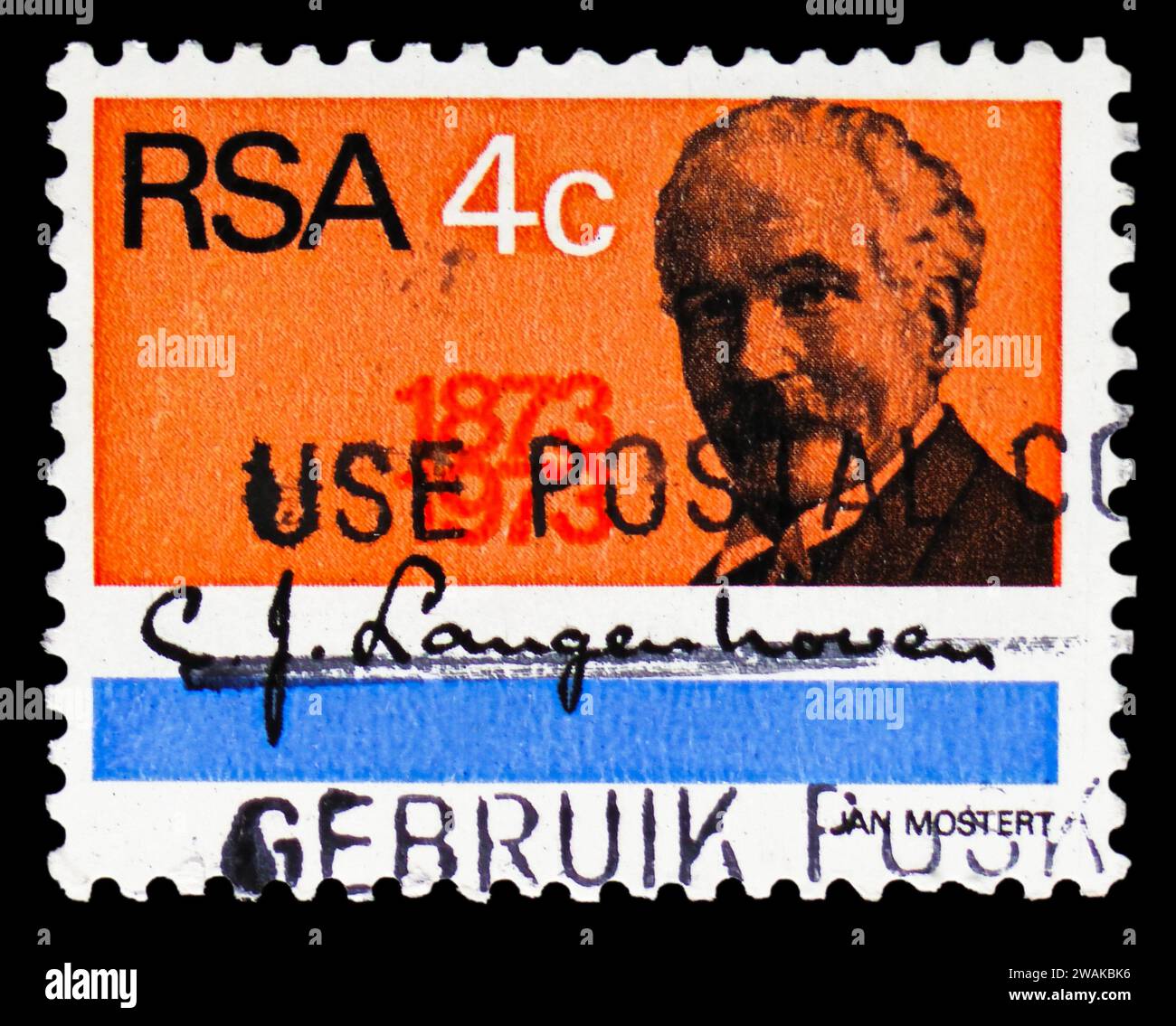 MOSCOW, RUSSIA - DECEMBER 17, 2023: Postage stamp printed in South ...