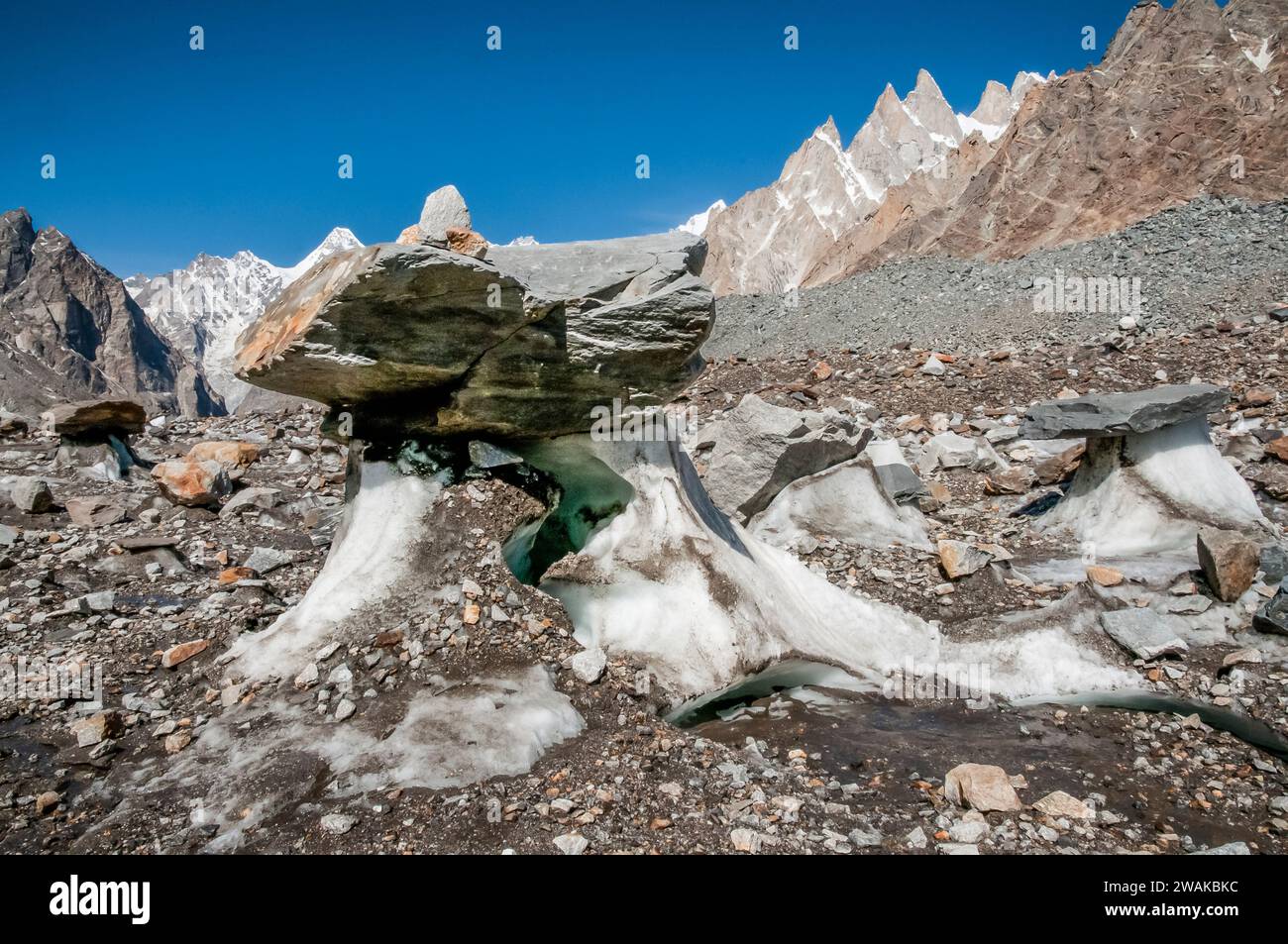 Pakistan, Northern Areas of the Karakoram Mountains. Pictorial image ...