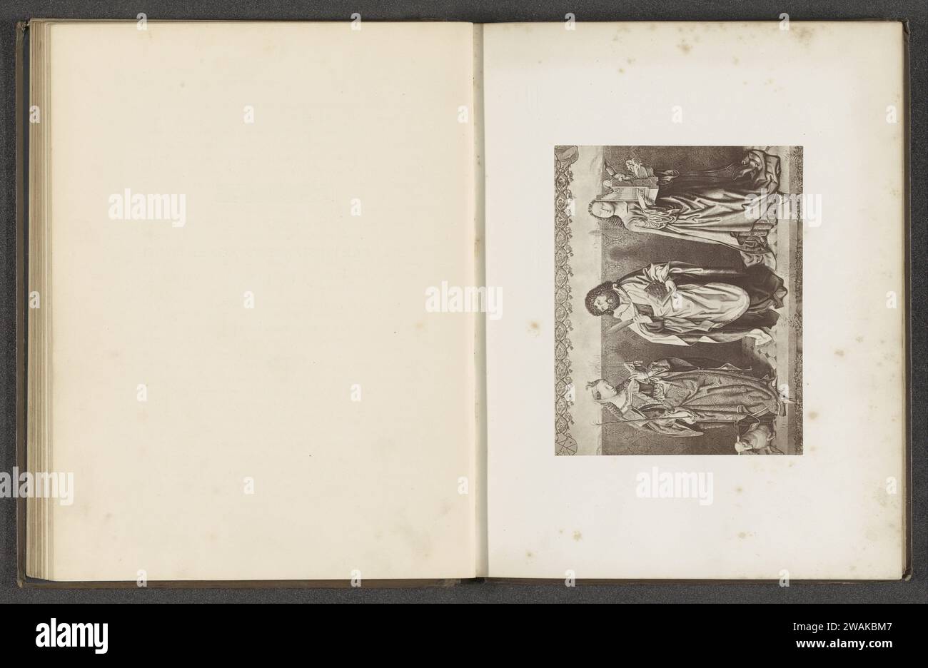 Photo production of a print of a painting, representing Saint ...