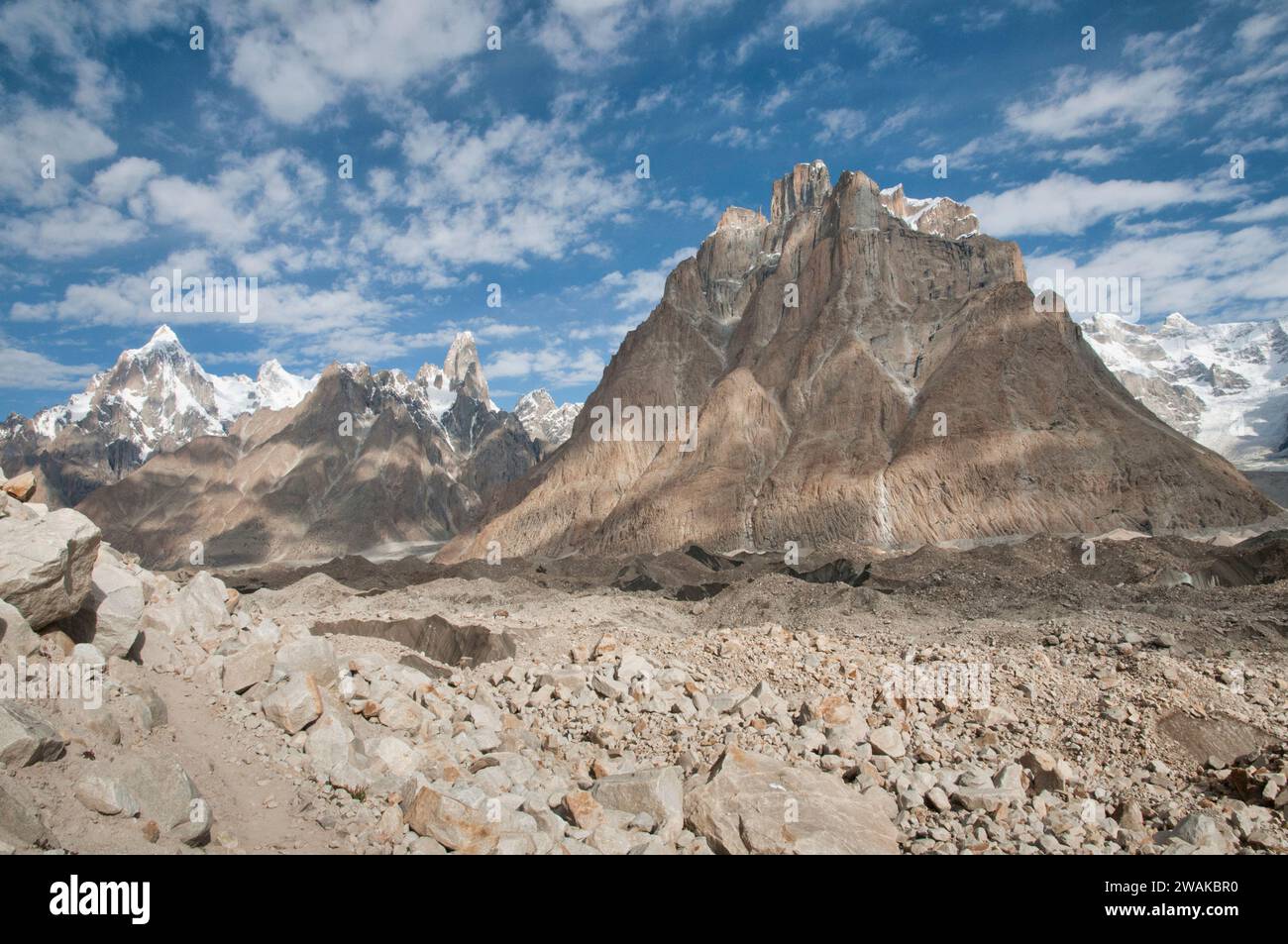Pakistan, Northern Areas of the Karakoram Mountains. Pictorial image ...