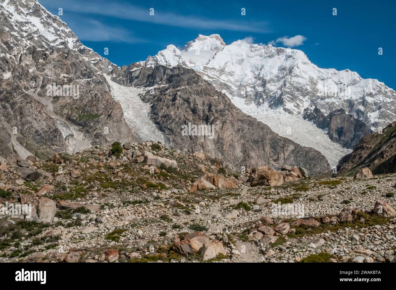 Pakistan, Northern Areas of the Karakoram Mountains. Pictorial image ...