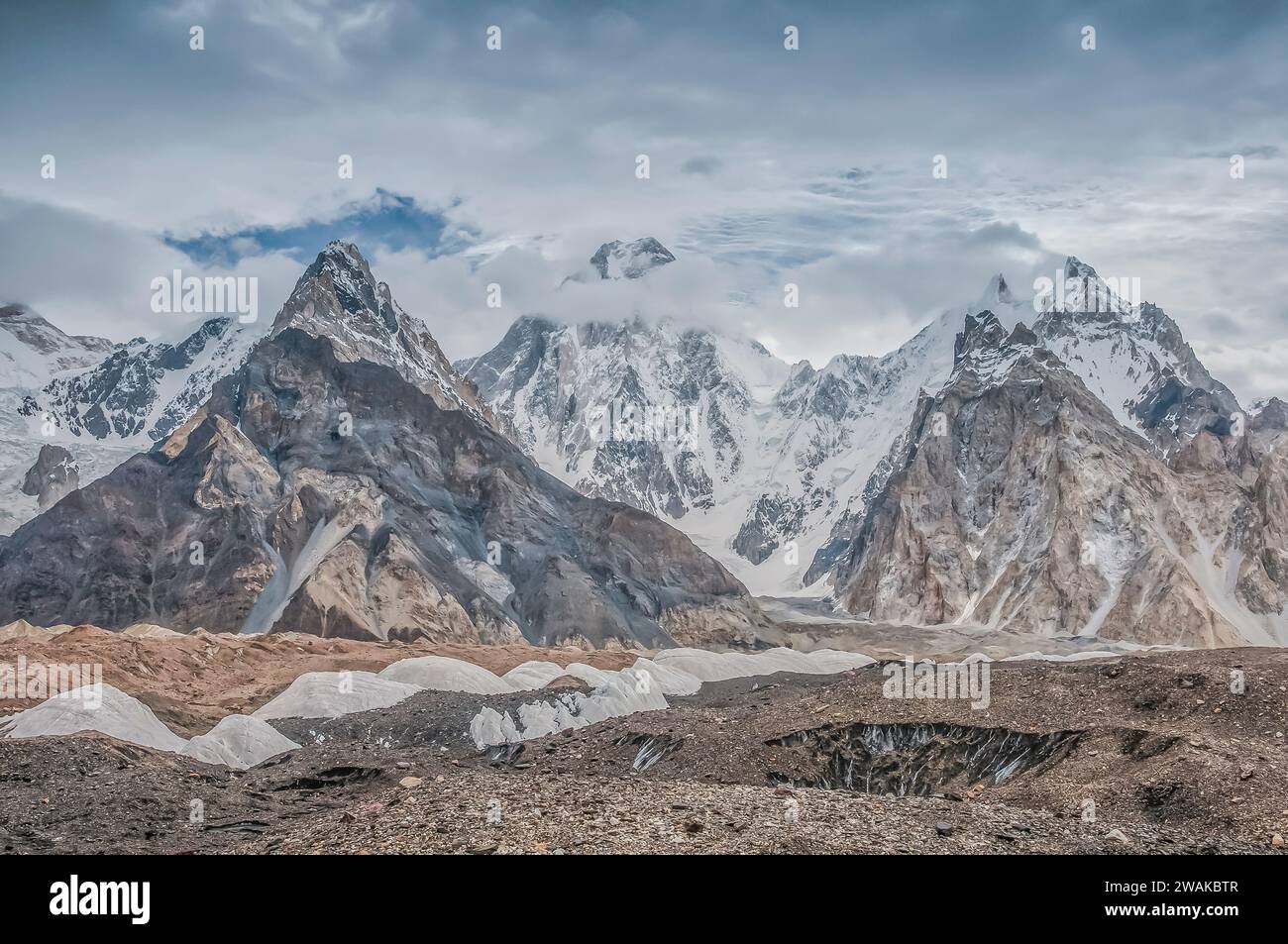 Pakistan, Northern Areas of the Karakoram Mountains. Pictorial image of ...