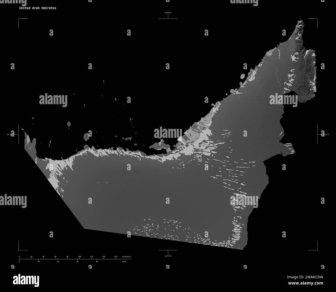 Shape of a Grayscale elevation map with lakes and rivers of the United ...