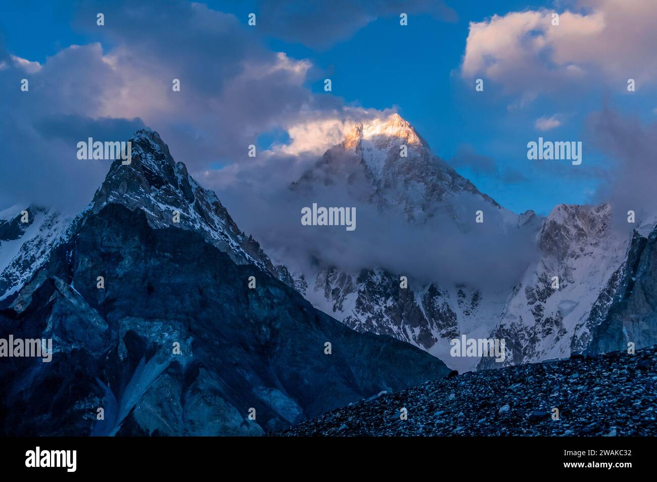 Pakistan, Northern Areas of the Karakoram Mountains. Pictorial image of ...