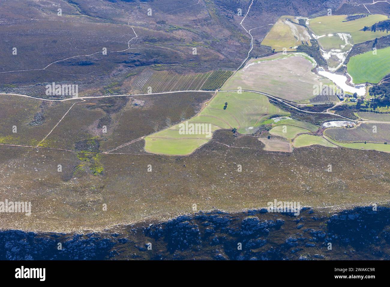Landscape aerial photo of the picturesque countryside of the Western ...