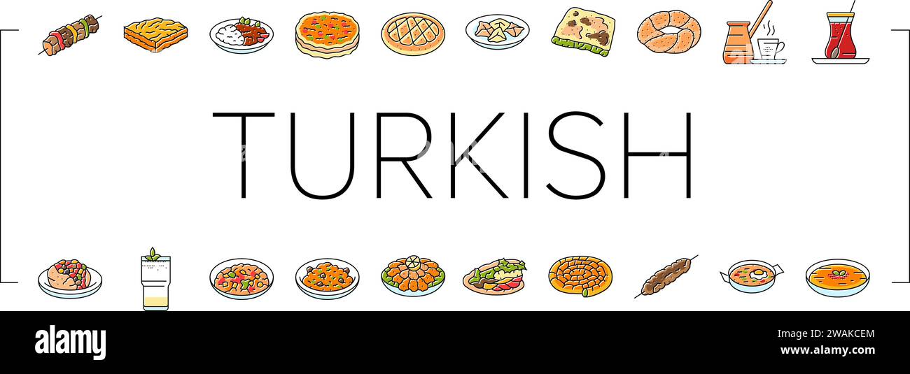 Turkish meze Stock Vector Images - Alamy