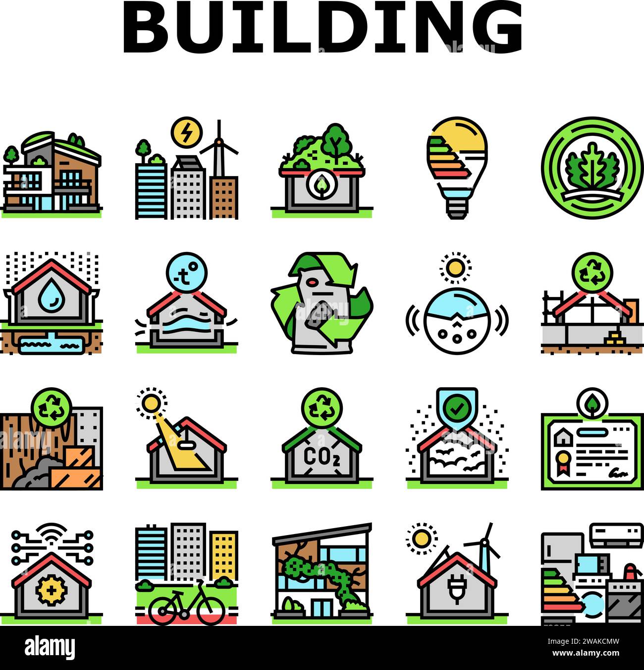 Futuristic garden city Stock Vector Images - Alamy