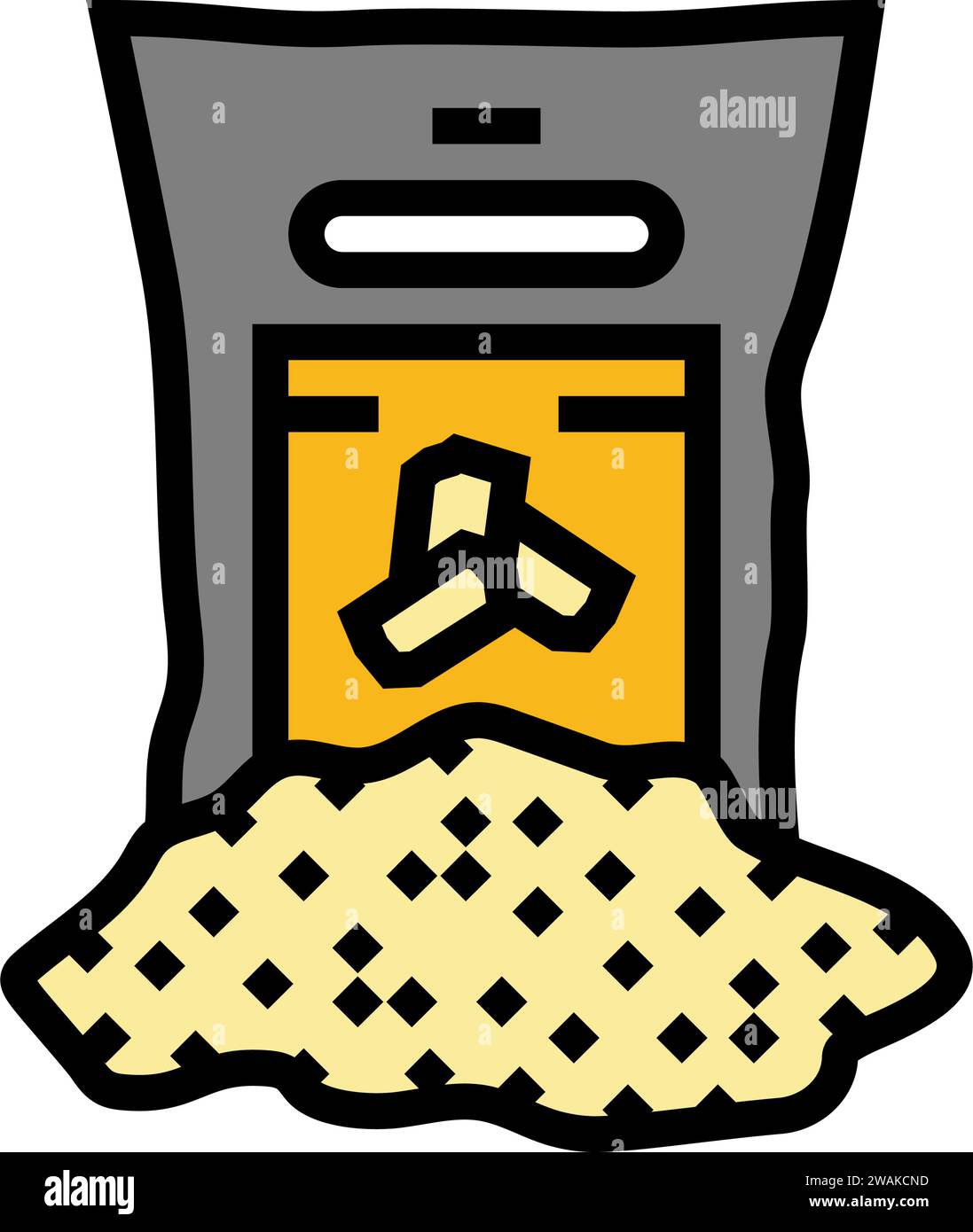 wood pellets biomass color icon vector illustration Stock Vector Image ...