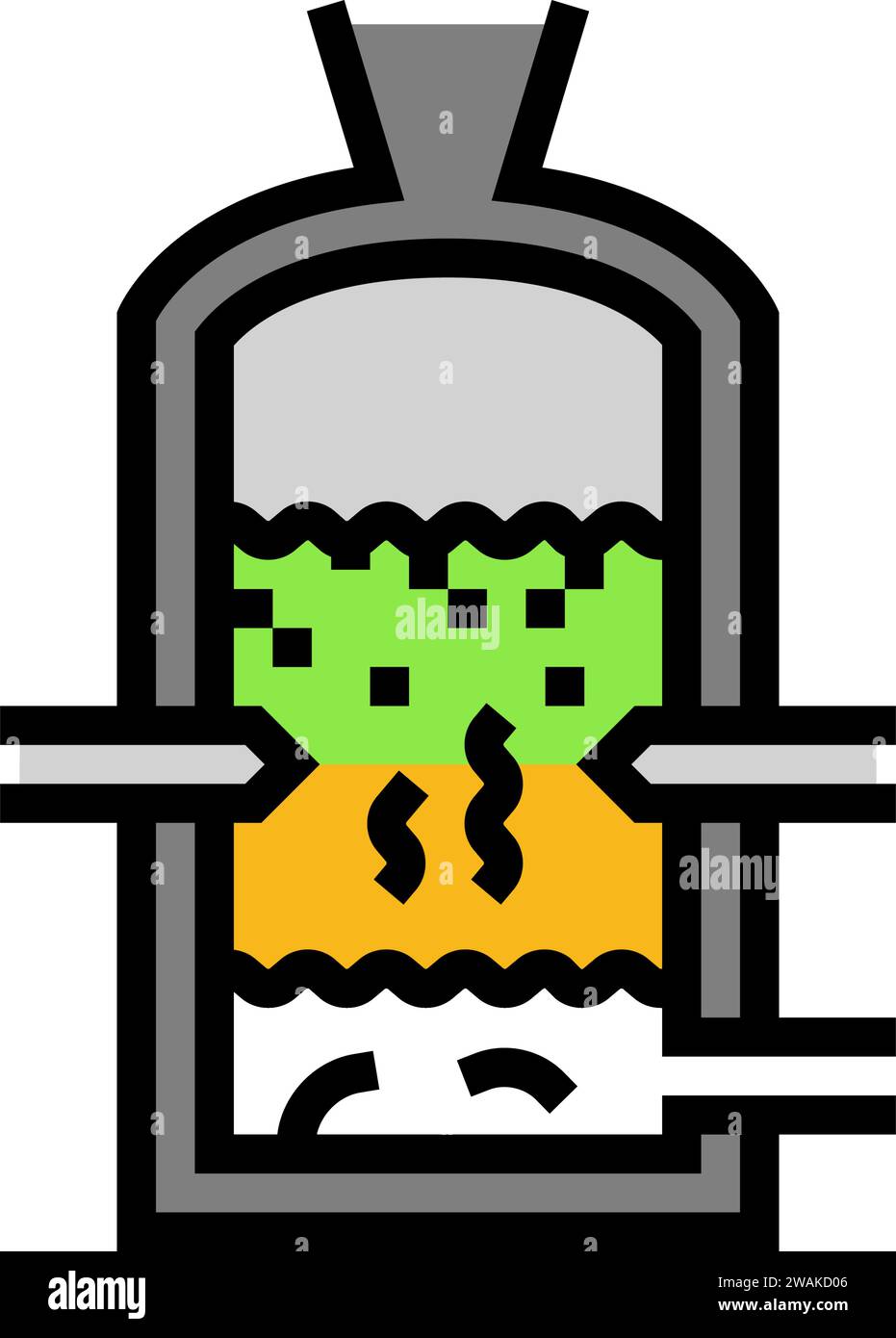 gasification biomass color icon vector illustration Stock Vector Image ...