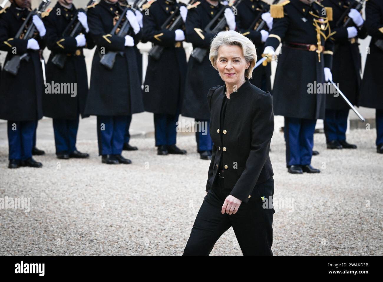 Paris, France. 05th Jan, 2024. Ursula von der leyen president of the ...