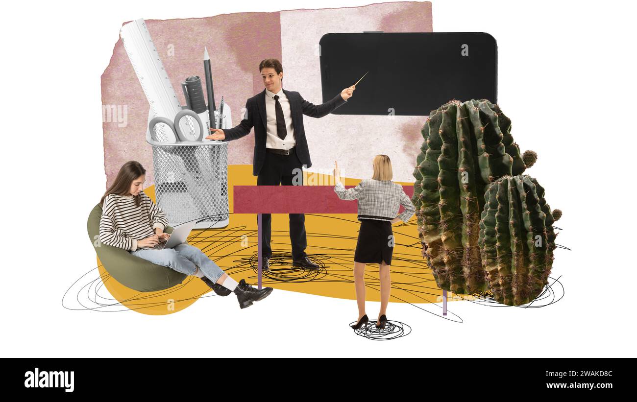 Contemporary art collage Stock Photo - Alamy