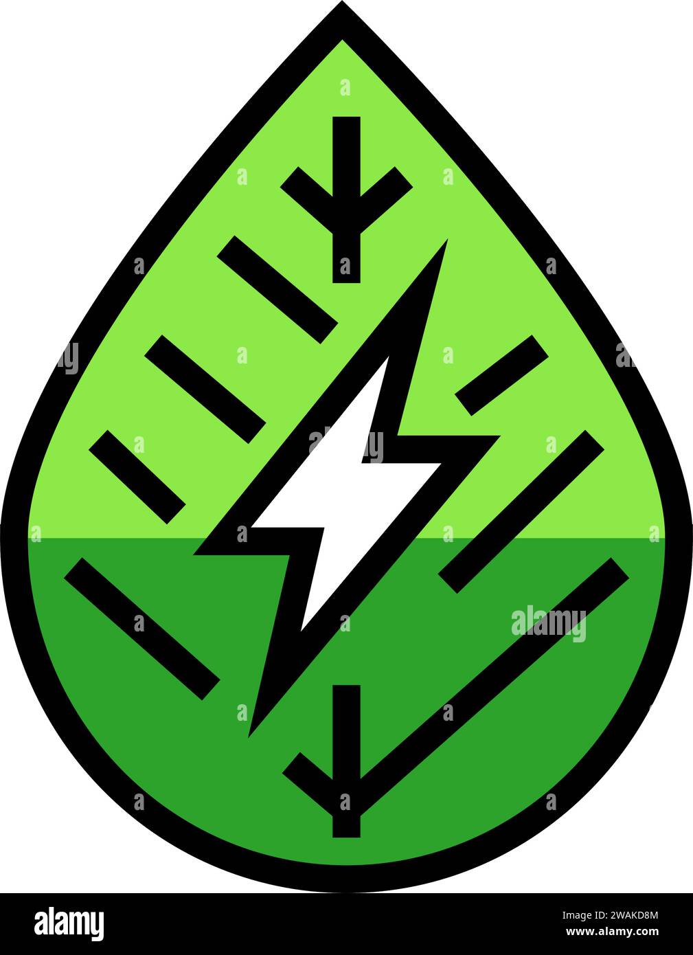 Biogas electricity plant Cut Out Stock Images & Pictures - Alamy