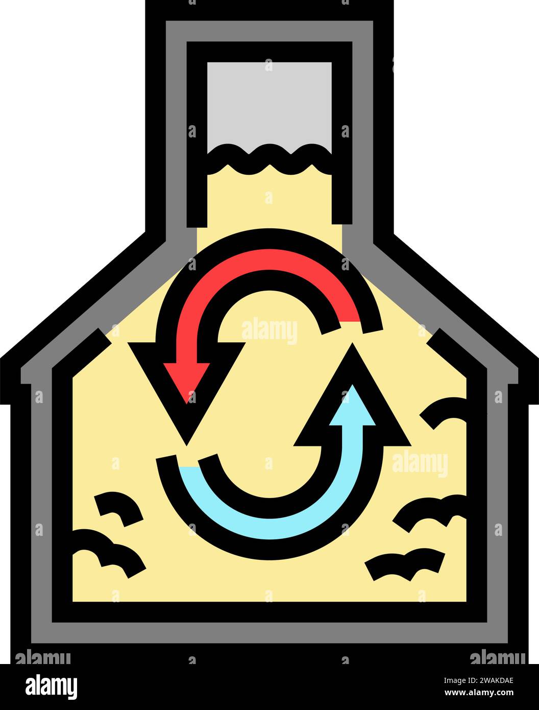 conversion biomass color icon vector illustration Stock Vector Image ...