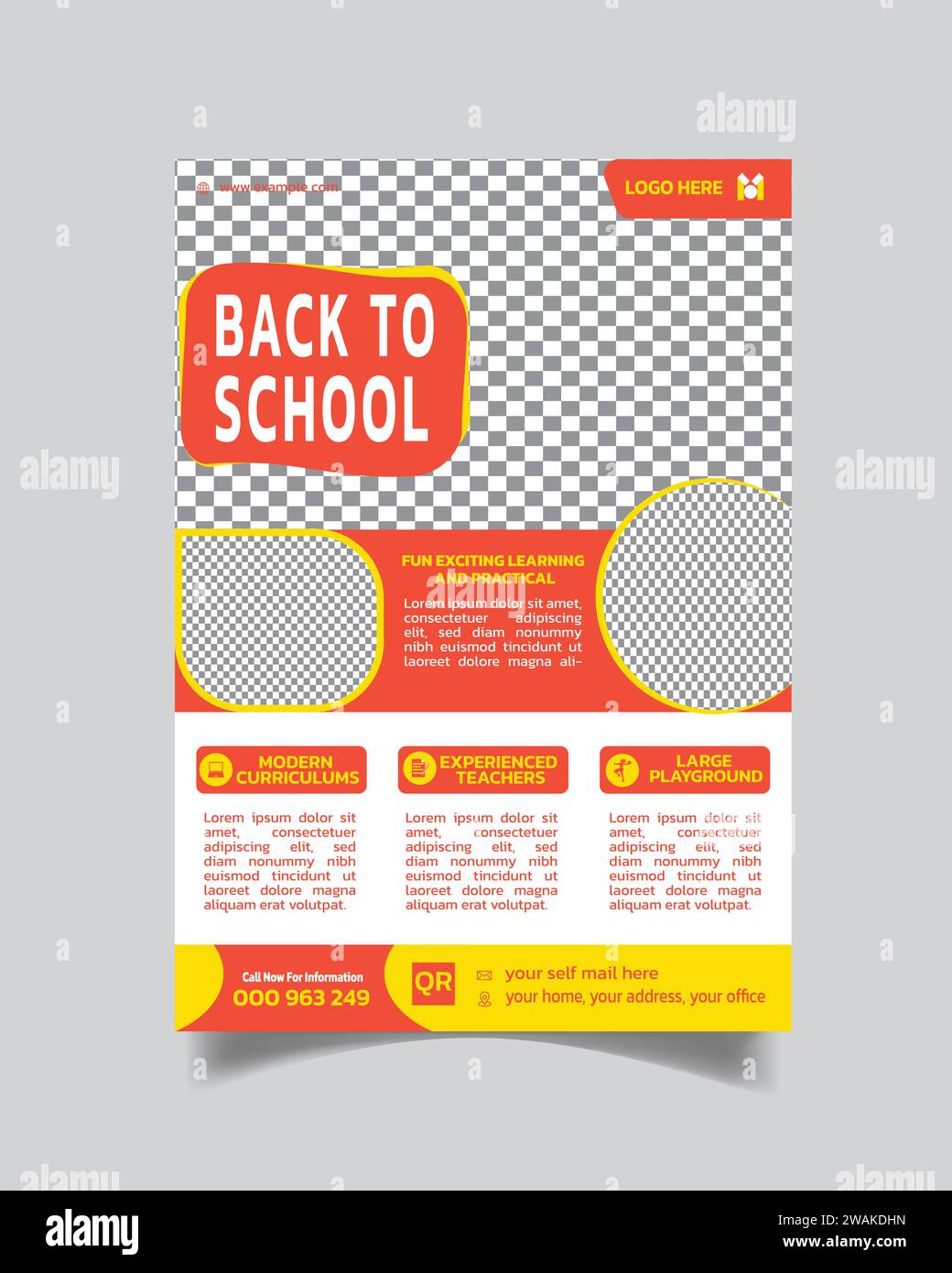 Unique Child School Flyer and Premium Modern Admission Leaflet or ...