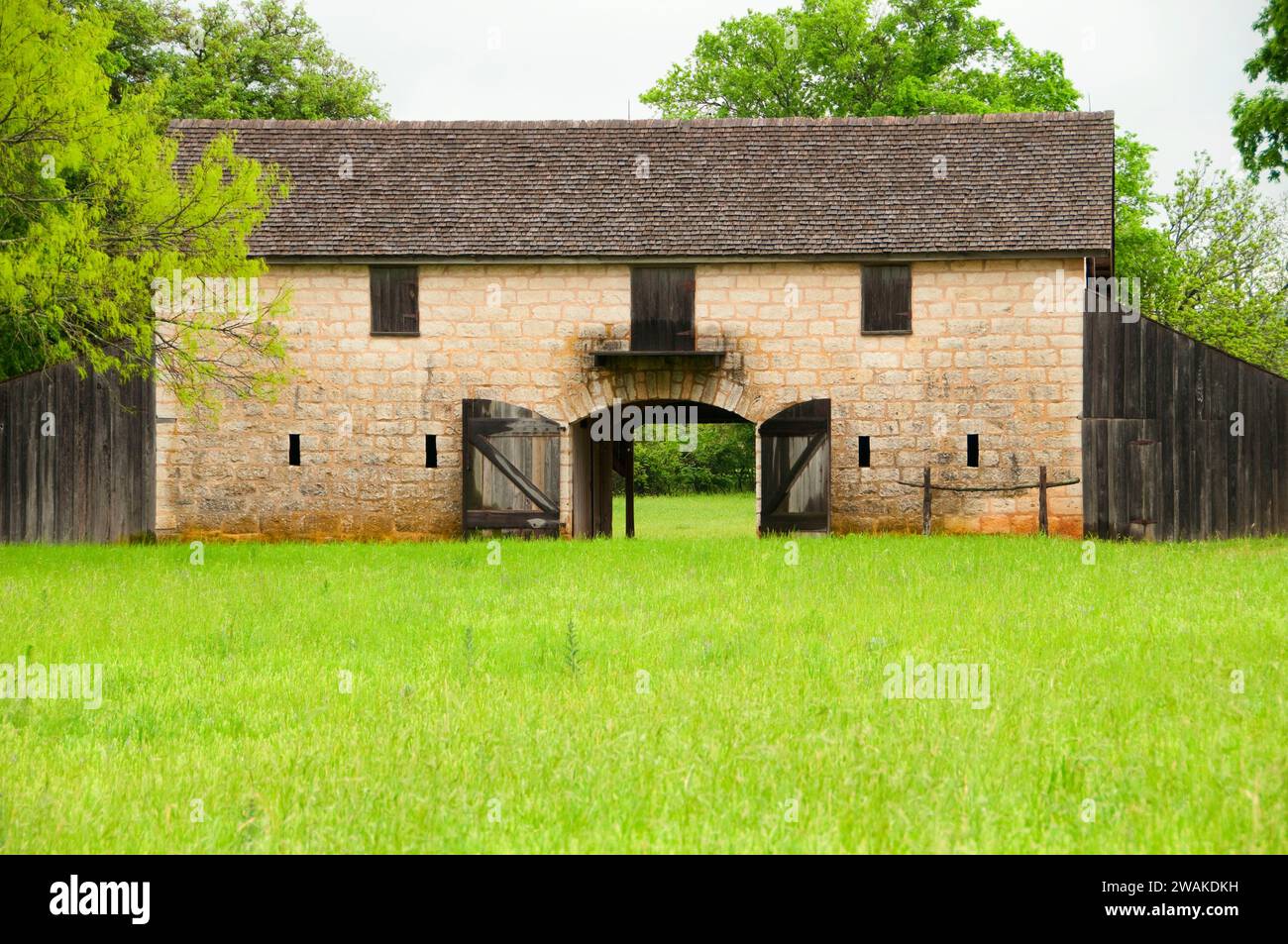 Bruckner Barn, Lyndon B. Johnson National Historical Park, Texas Stock ...