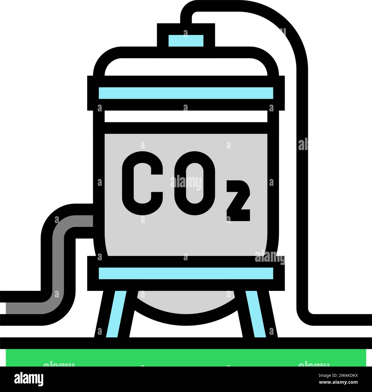 storage carbon color icon vector illustration Stock Vector Image & Art ...