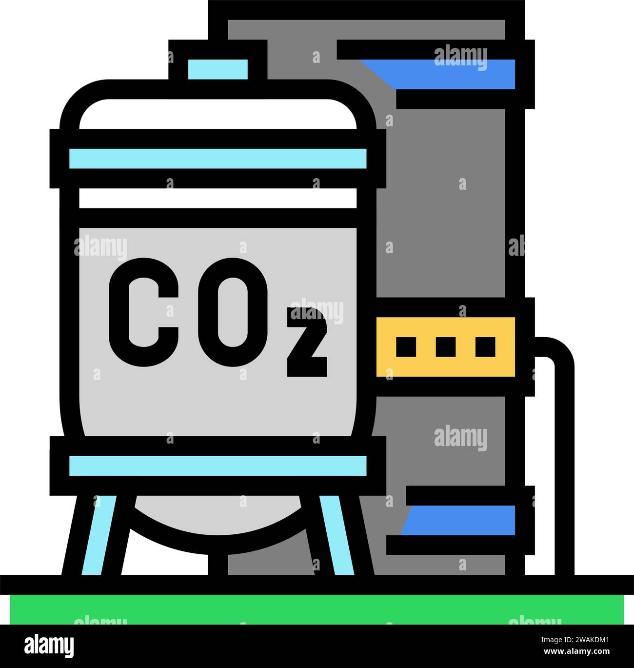 compression carbon color icon vector illustration Stock Vector Image ...