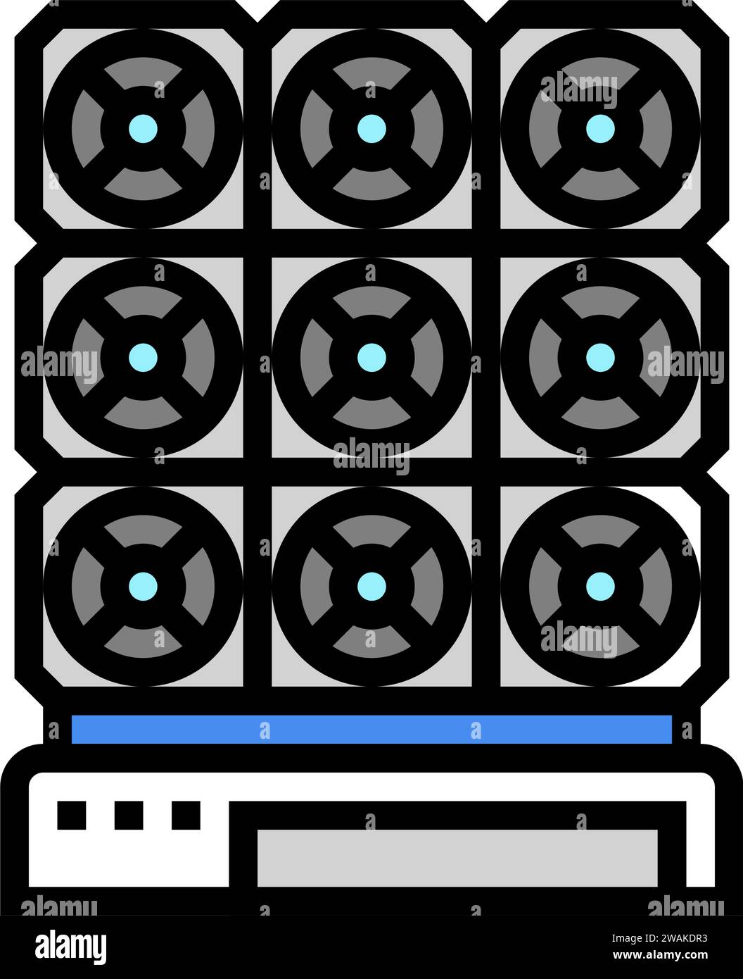 co capture devices carbon color icon vector illustration Stock Vector ...