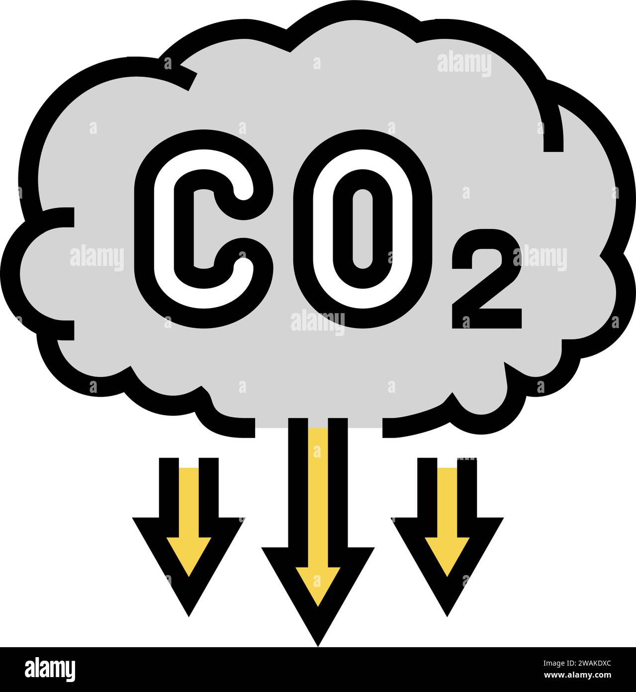 emission reduction carbon color icon vector illustration Stock Vector ... emission reduction carbon color icon vector illustration Stock Vector ...