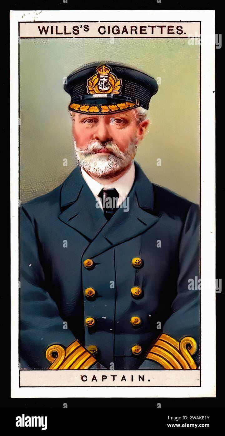 Captain 00001 - Vintage Cigarette Card Illustration Stock Photo - Alamy