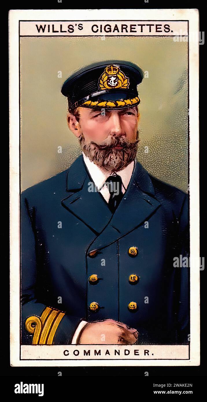 Commander 00001 - Vintage Cigarette Card Illustration Stock Photo - Alamy