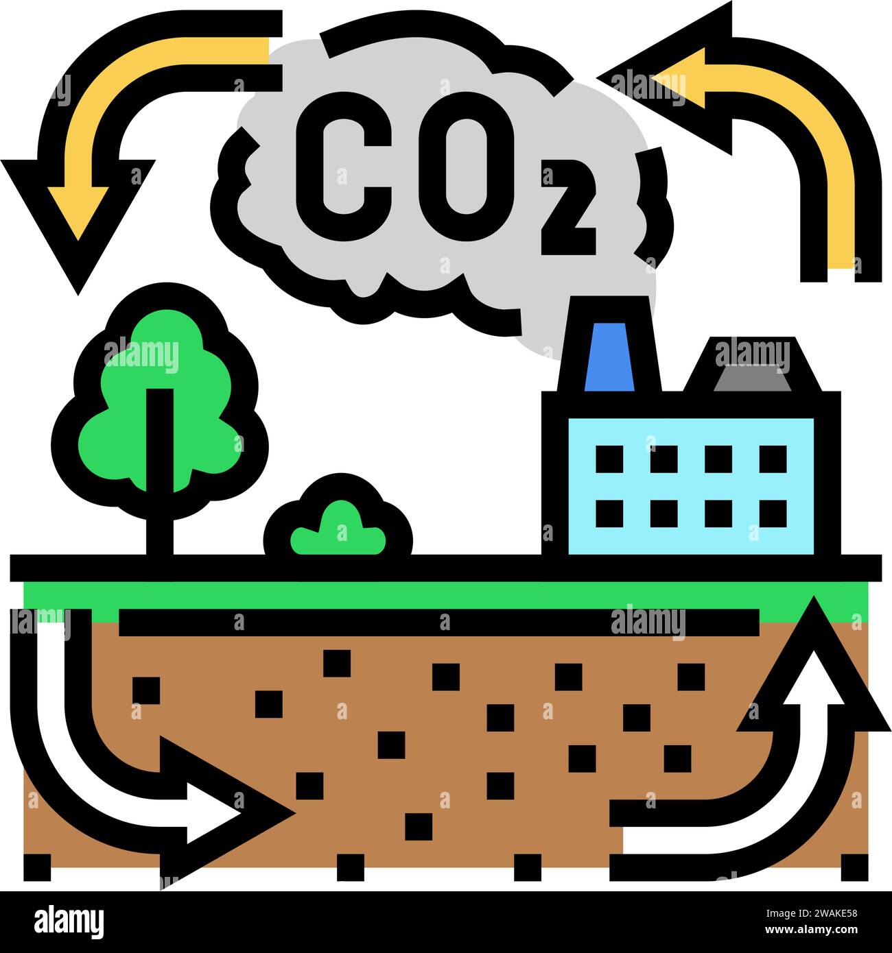 cycle carbon color icon vector illustration Stock Vector Image & Art ... cycle carbon color icon vector illustration Stock Vector Image & Art ...