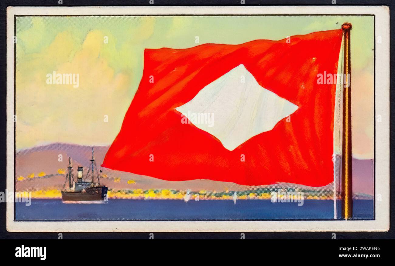 House Flag, Cory Colliers Ltd - Vintage German Cigarette Card ...