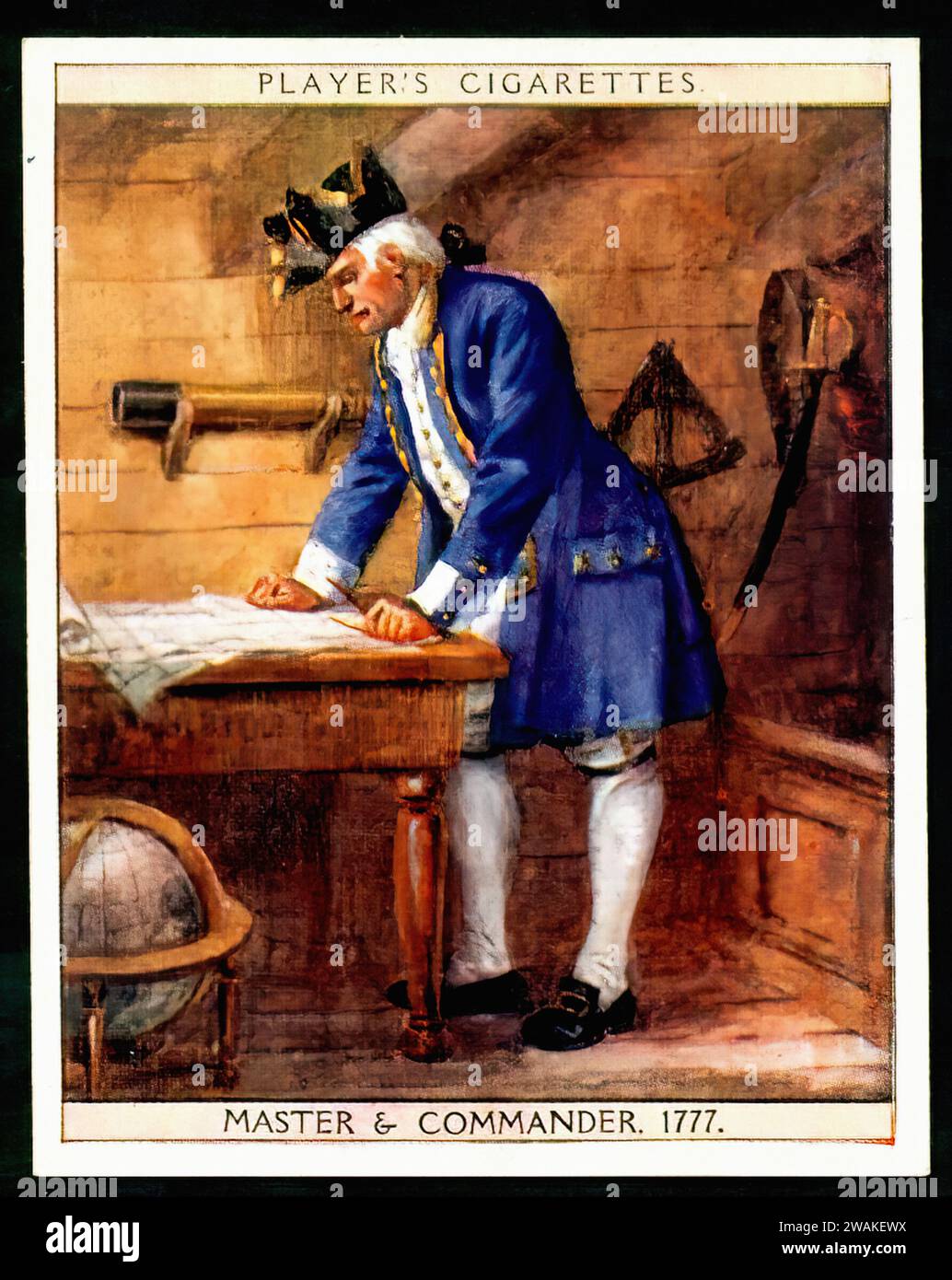 Master & Commander - Vintage Cigarette Card Illustration Stock Photo ...