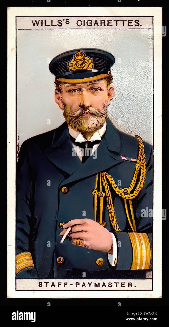 Staff Paymaster (incorrect) 00001 - Vintage Cigarette Card Illustration ...