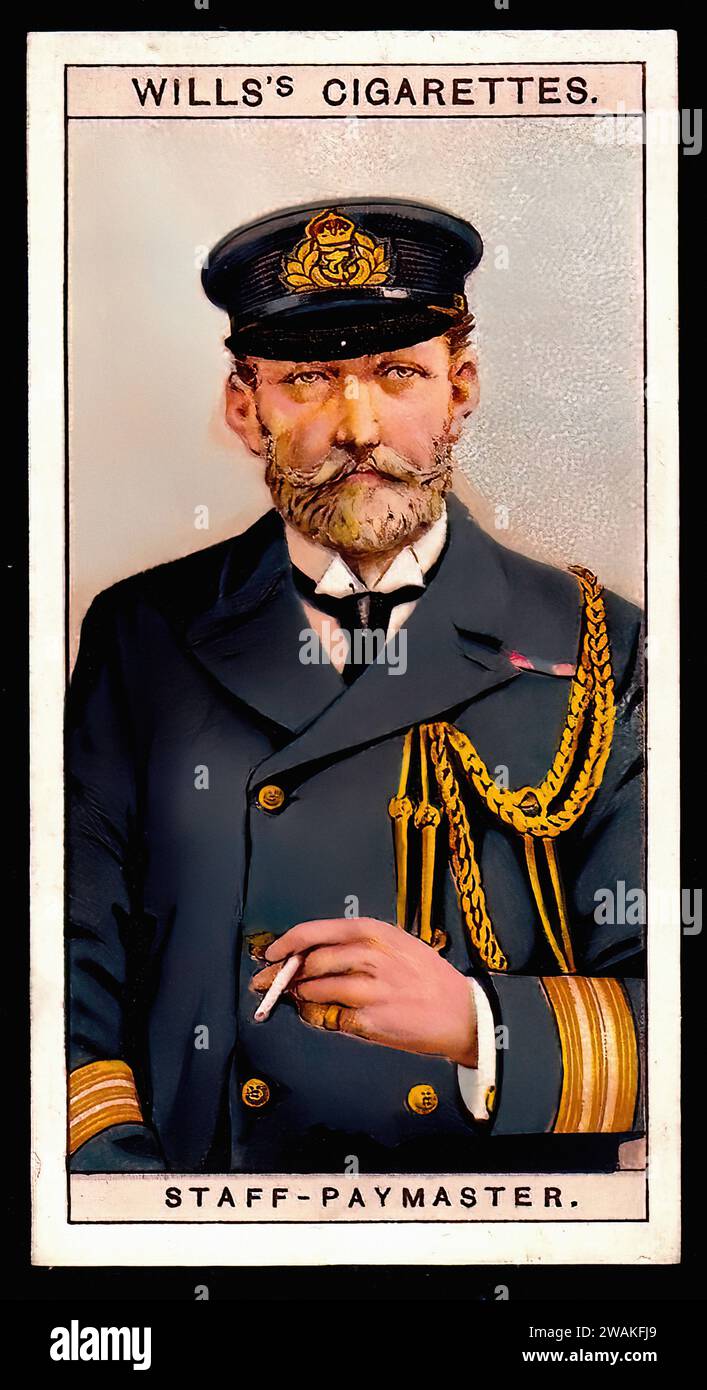 Staff Paymaster (Correct) 00001 - Vintage Cigarette Card Illustration ...