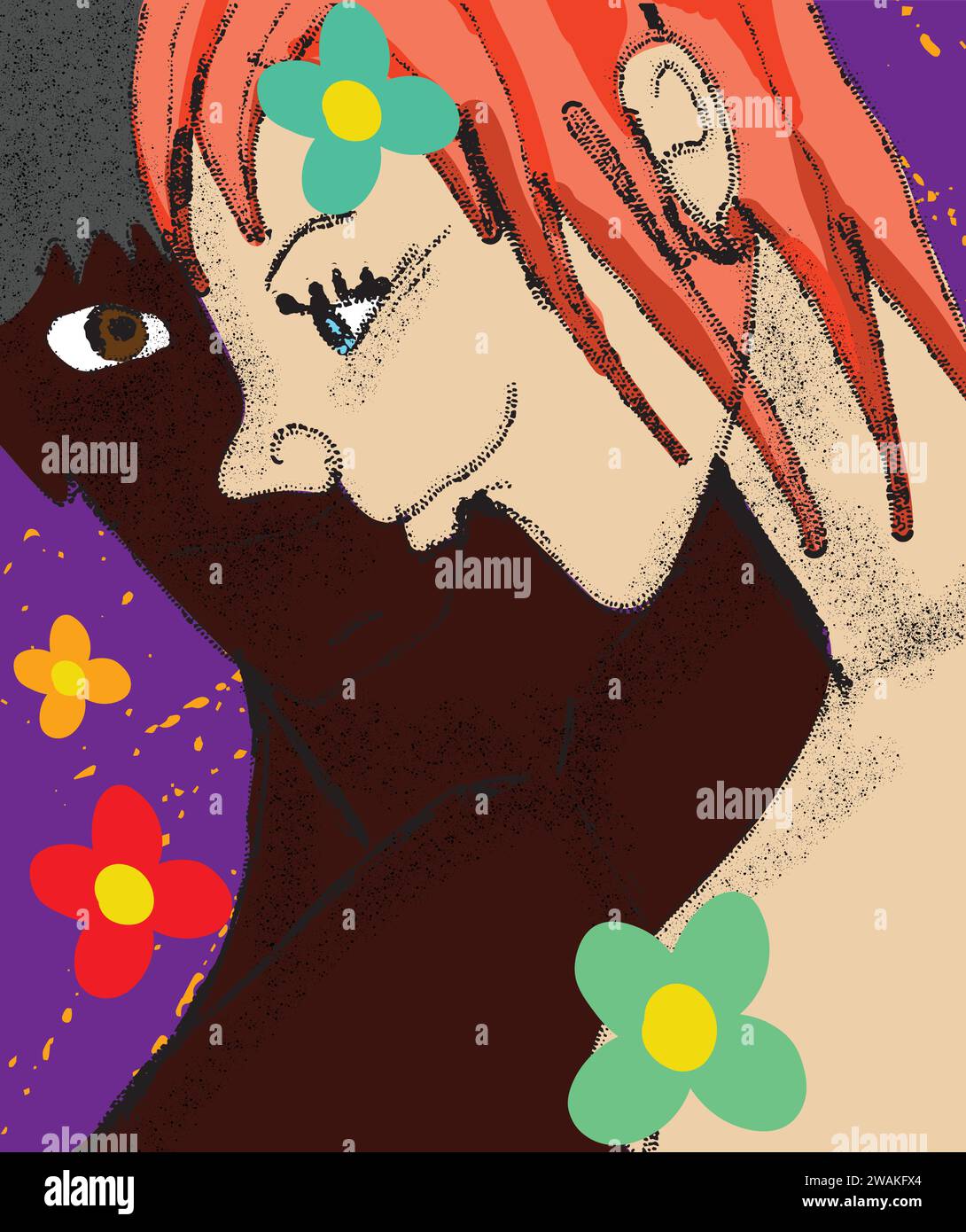 Together females Stock Vector Images - Alamy