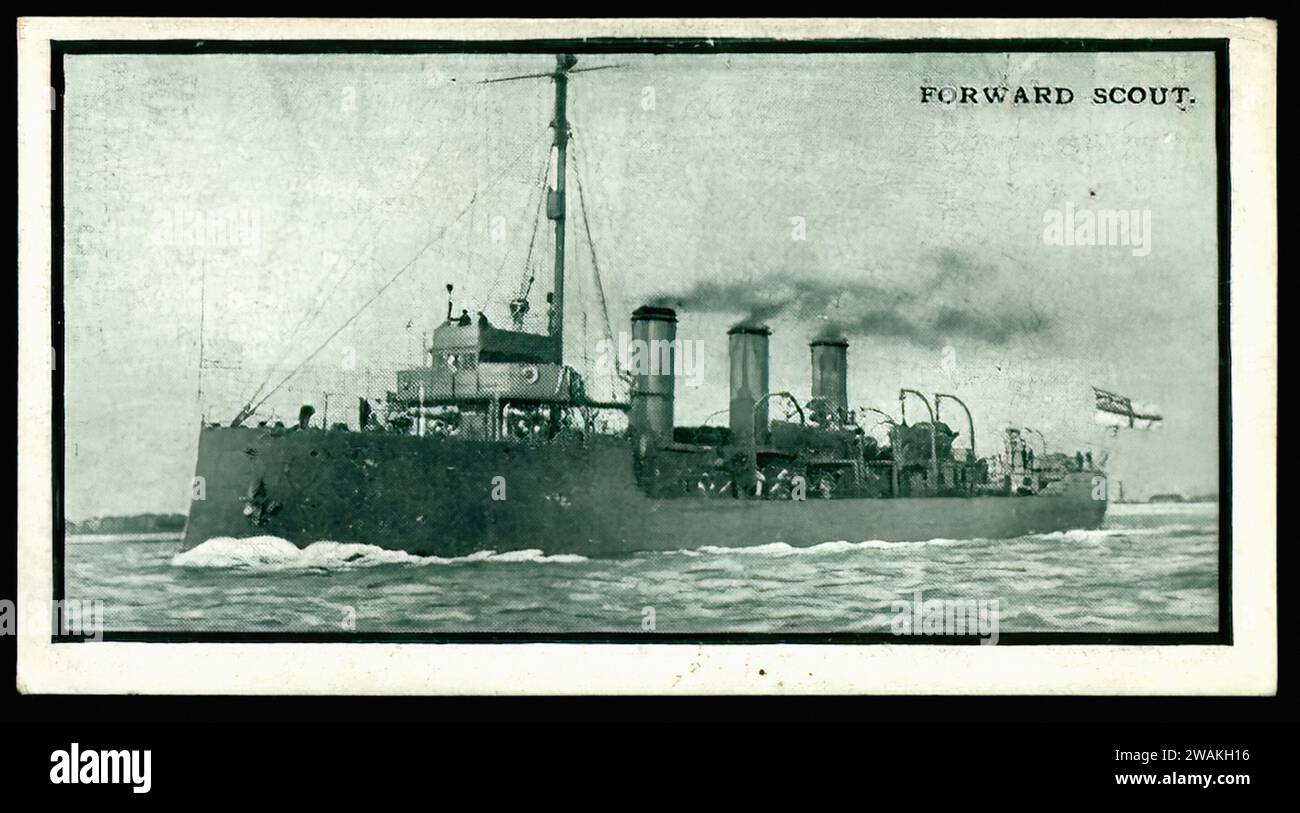 HMS Forward - Vintage Cigarette Card Illustration Stock Photo - Alamy