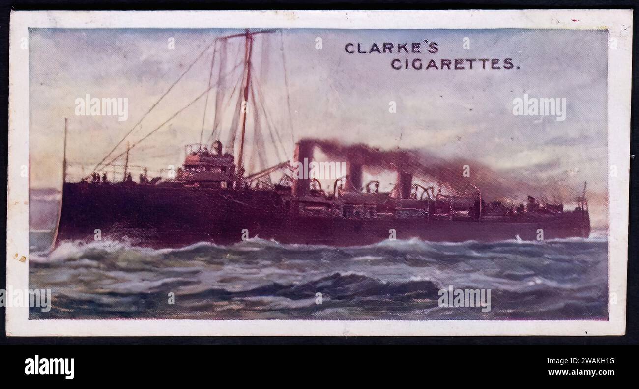 HMS Forward 00001 - Vintage Cigarette Card Illustration Stock Photo - Alamy