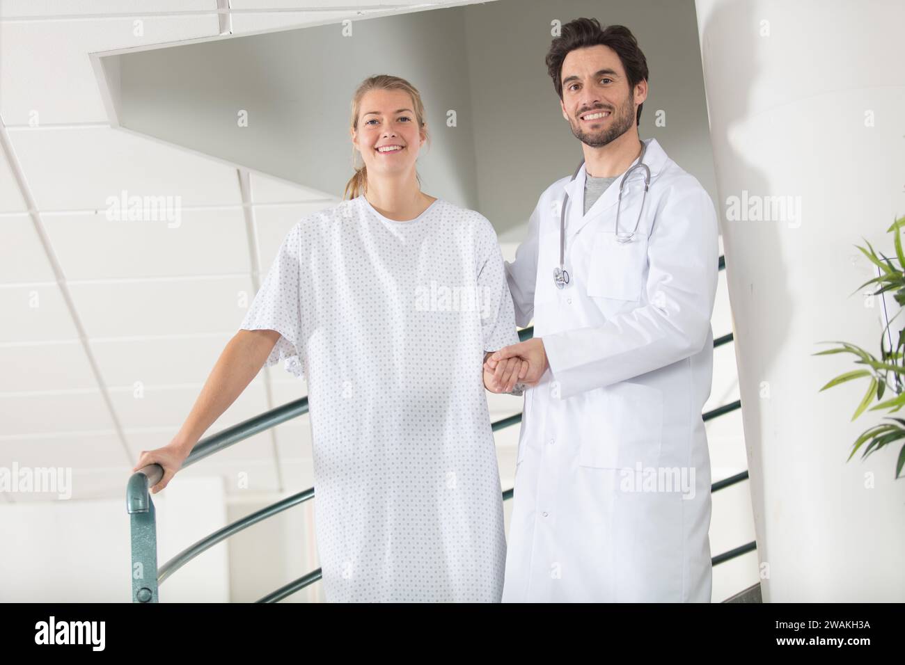 medical team staircase in hospital Stock Photo - Alamy