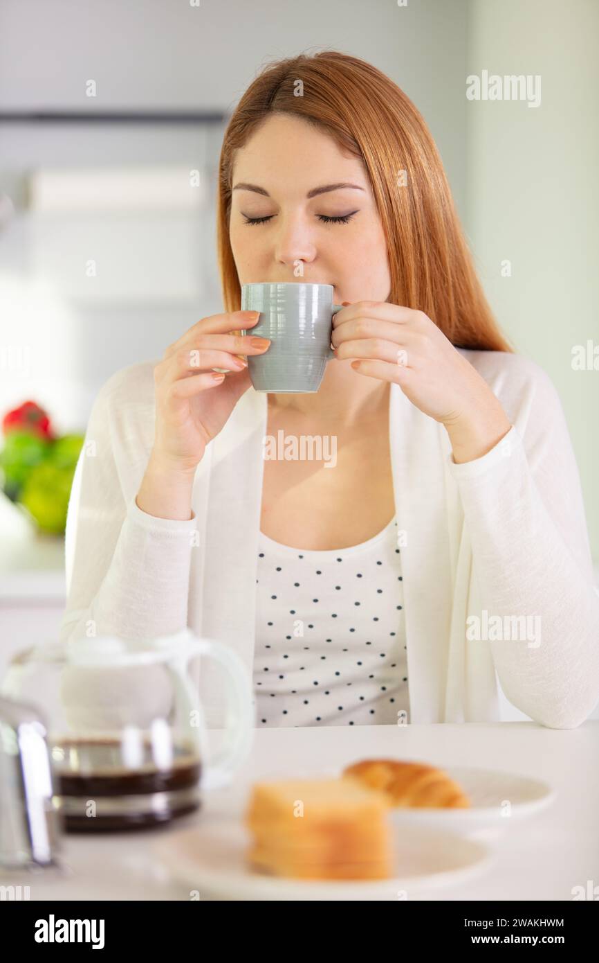 morning breakfast in a bright cafe Stock Photo - Alamy