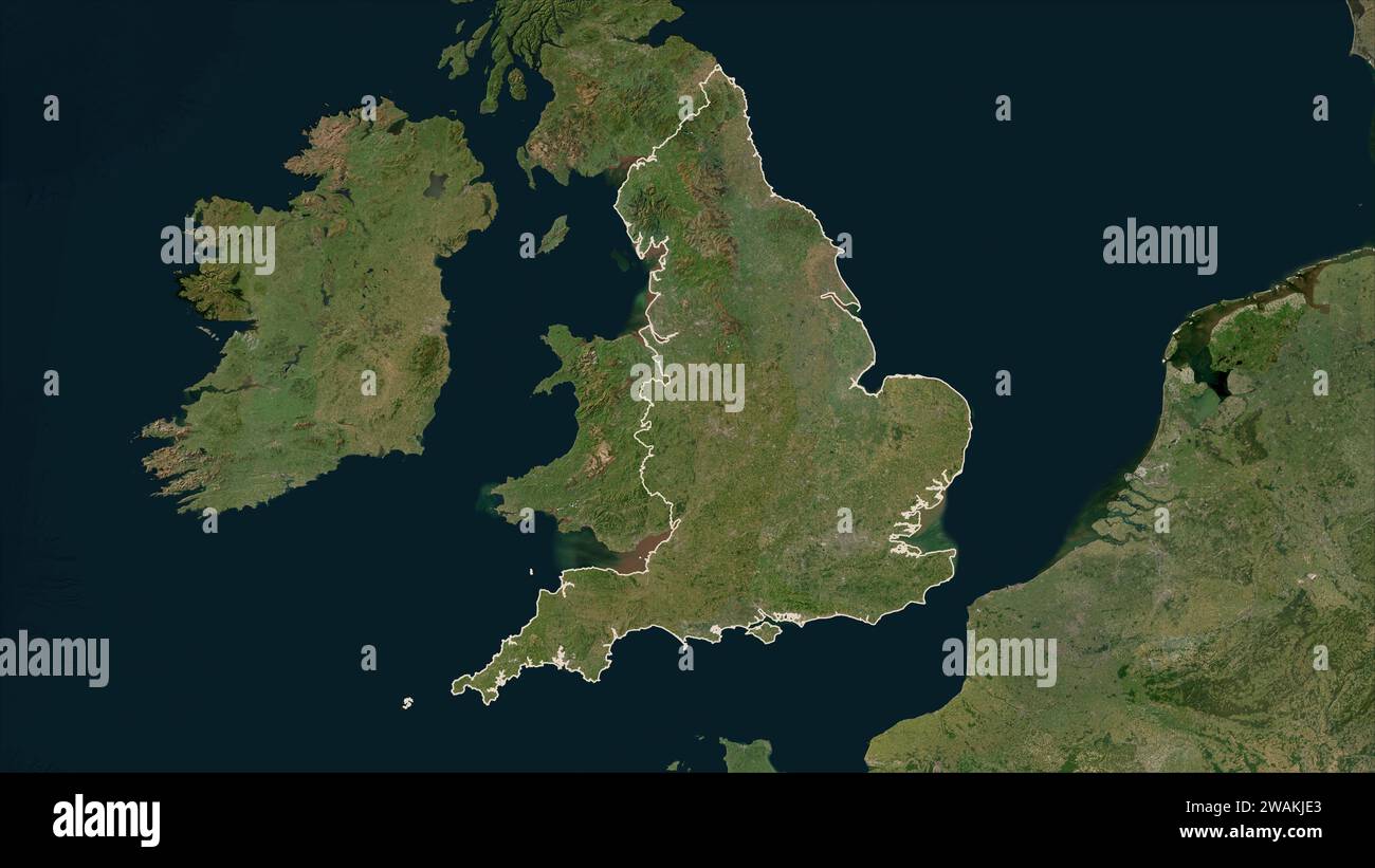 Satellite map england hi-res stock photography and images - Alamy