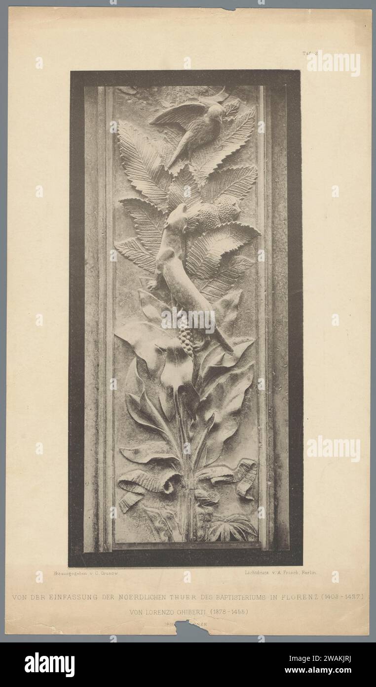 Relief from a door of the Baptisterium in Florence by Lorenzo Ghiberti ...