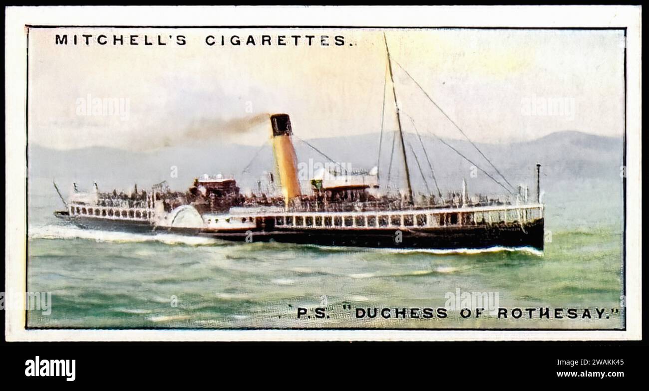 Paddle Steamer Duchess of Rothesay - Vintage Cigarette Card ...