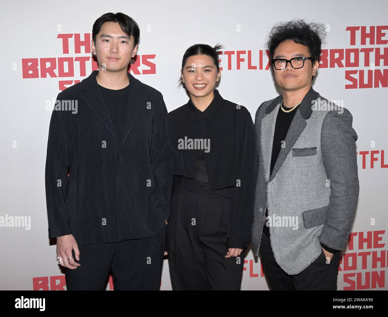 January 4, 2024, Hollywood, California, United States: (L-R) Nick Lee ...
