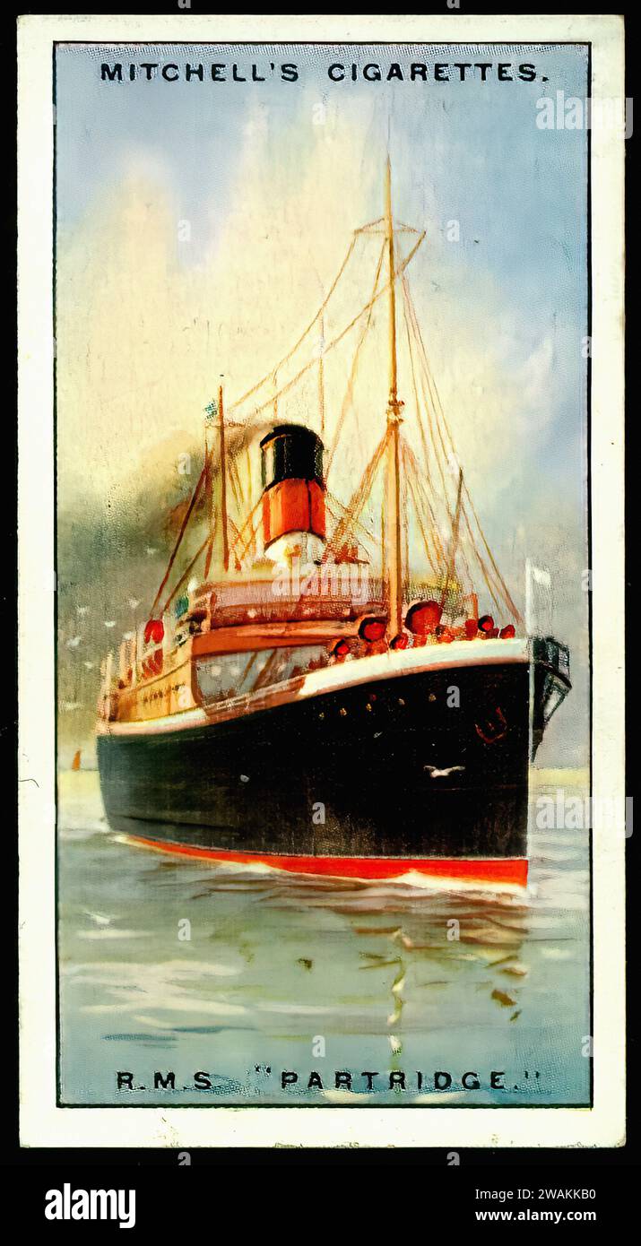 R.M.S. Partridge - Vintage Cigarette Card Illustration Stock Photo - Alamy