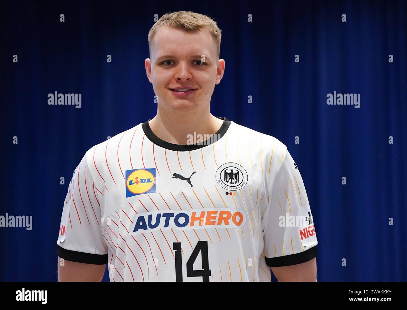 05 January 2024, Schleswig-Holstein, Brunsbüttel: Handball: European ...