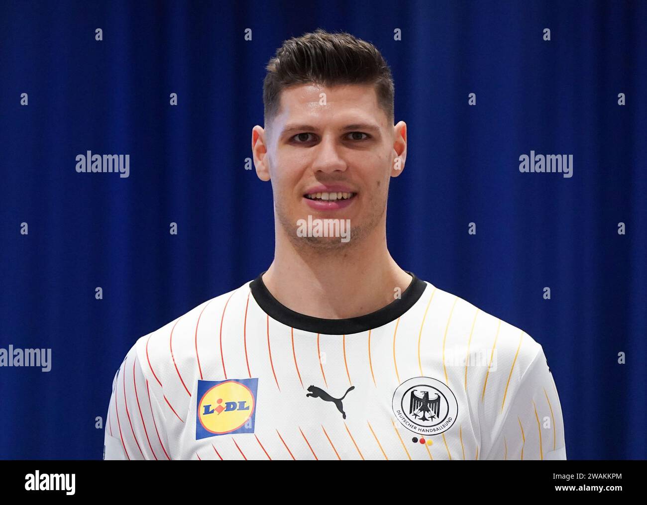 05 January 2024, Schleswig-Holstein, Brunsbüttel: Handball: European ...