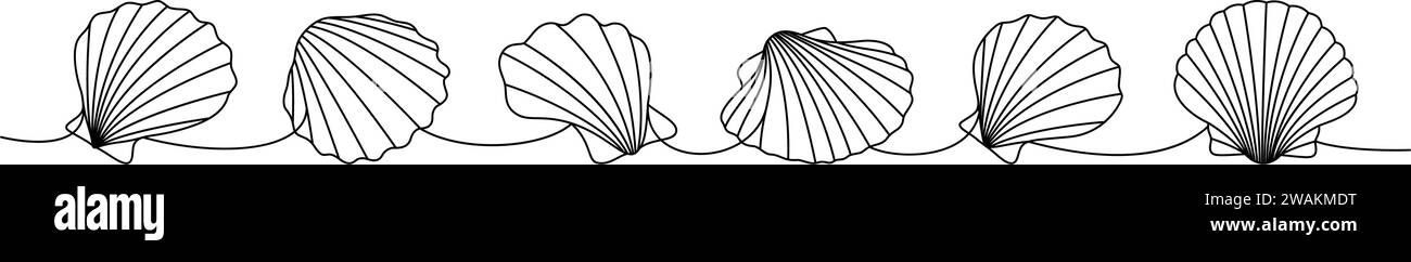 Underwater shells set. Sea shells, mollusks, scallop, pearls. Tropical ...