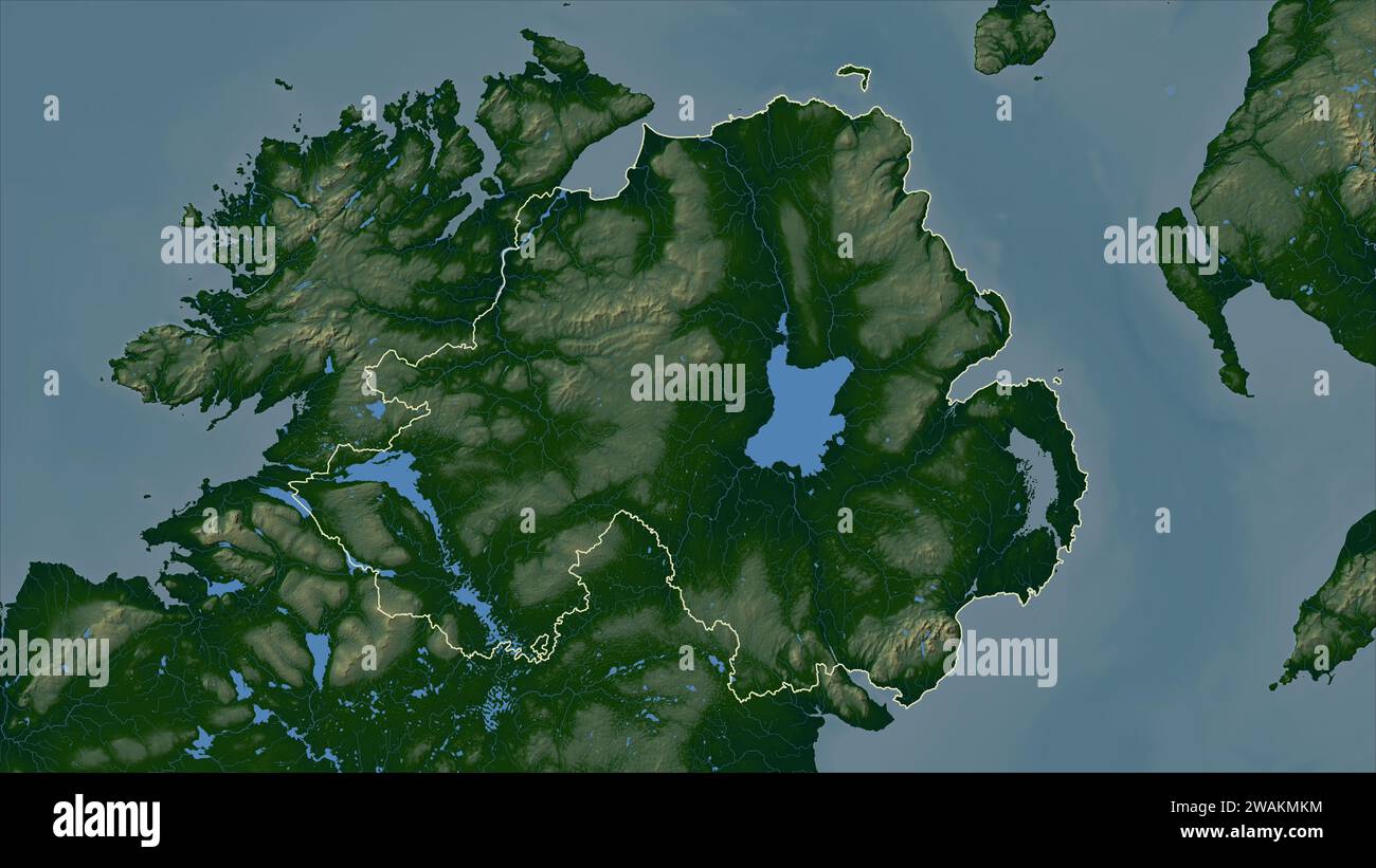 Map of belfast with division hi-res stock photography and images - Alamy