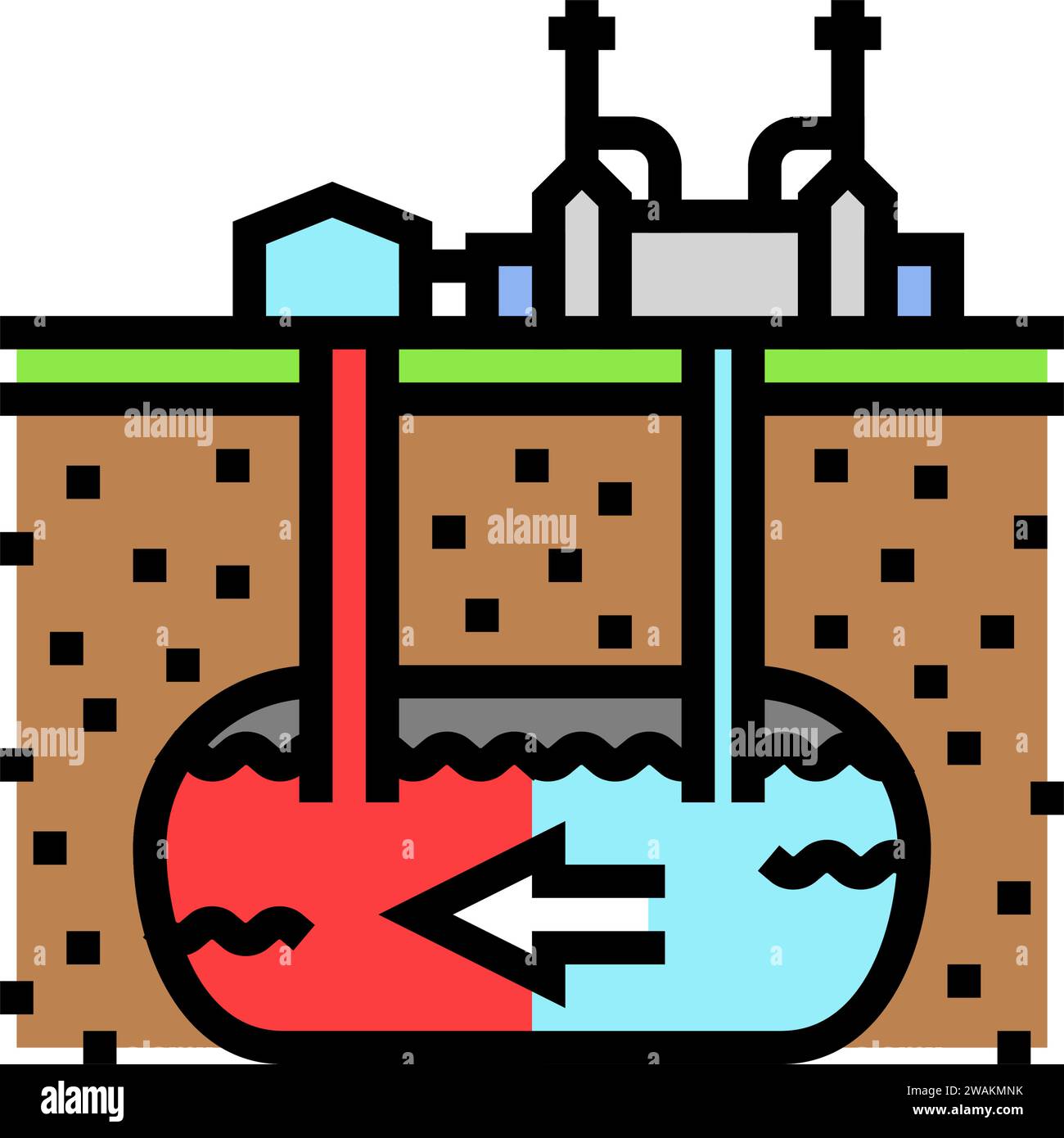 reservoir geothermal energy color icon vector illustration Stock Vector ... reservoir geothermal energy color icon vector illustration Stock Vector ...
