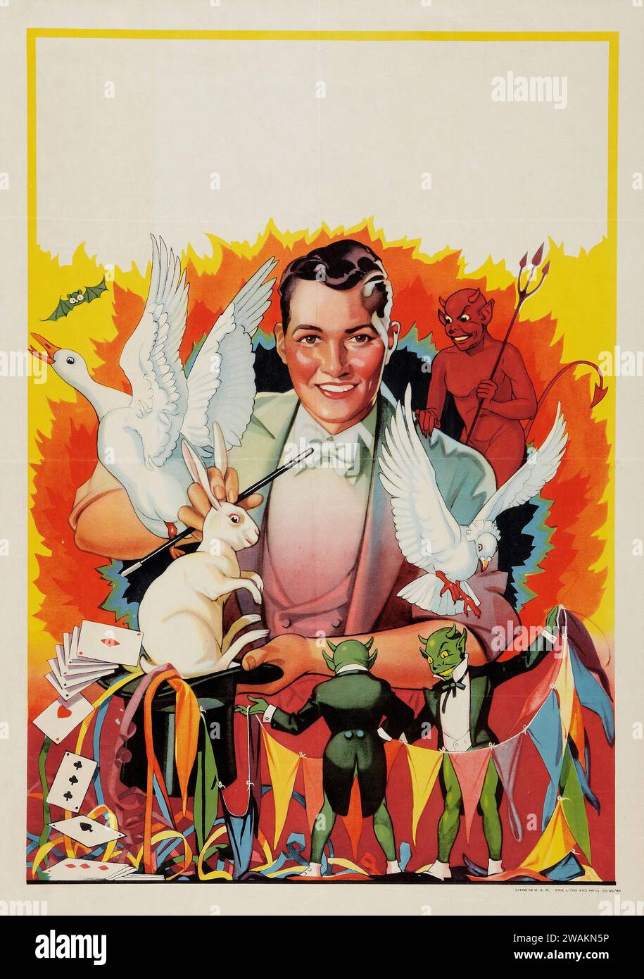 Vintage magician posters hi-res stock photography and images - Alamy