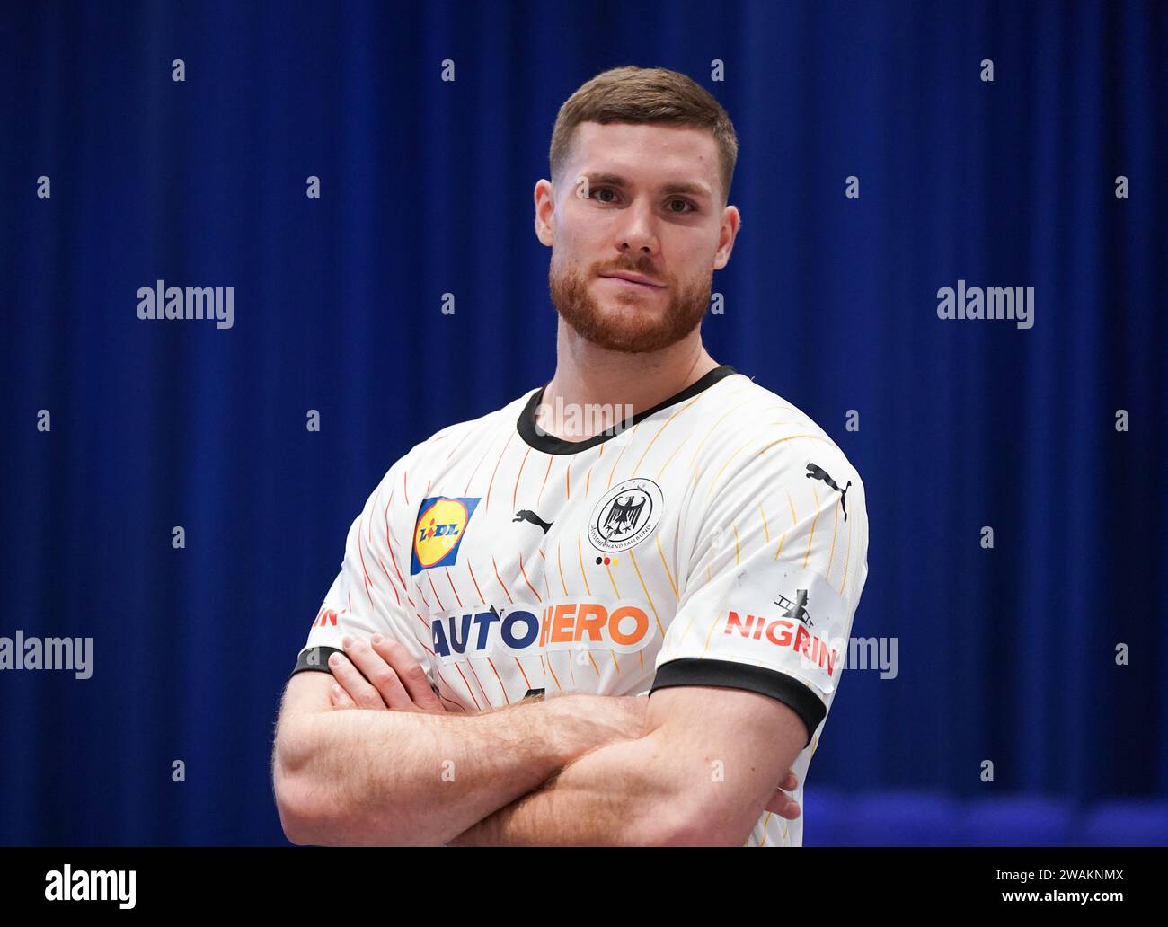 05 January 2024, Schleswig-Holstein, Brunsbüttel: Handball: European ...